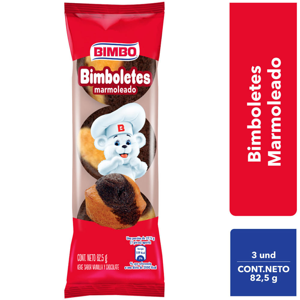 Keke BIMBO Bimboletes Marmoleados Bolsa 3un | plazaVea - Supermercado