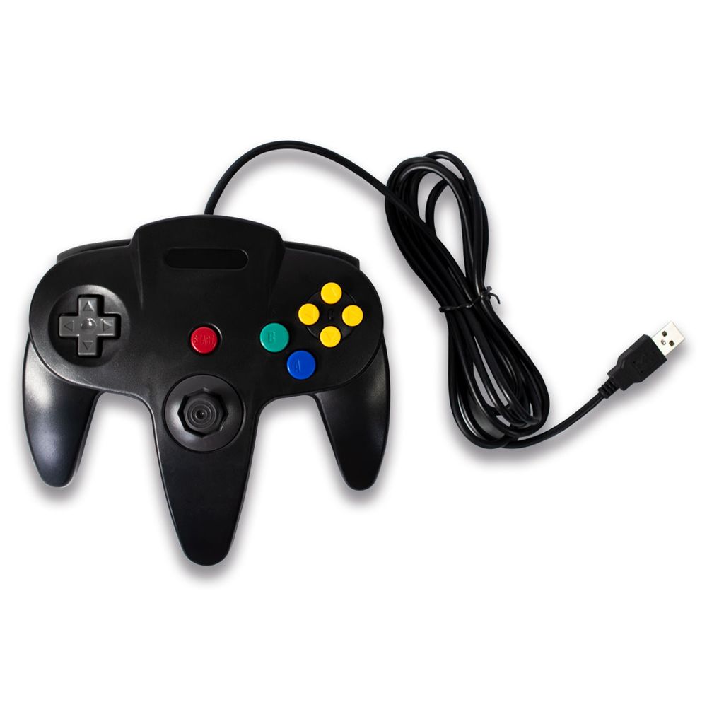 Mando Retro Clásico USB compatible con PC, Mac y TV Box Negro ...