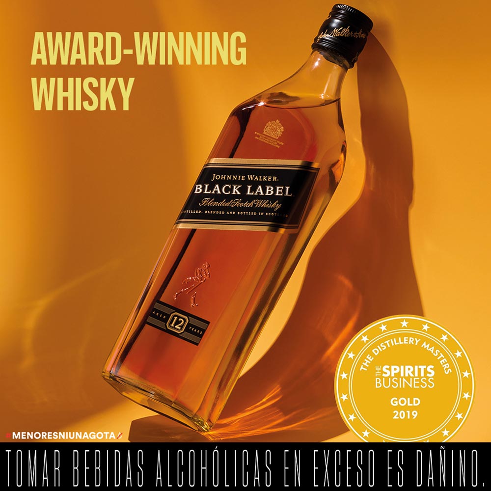 Whisky JOHNNIE WALKER Black Label Botella 750ml | plazaVea - plazaVea