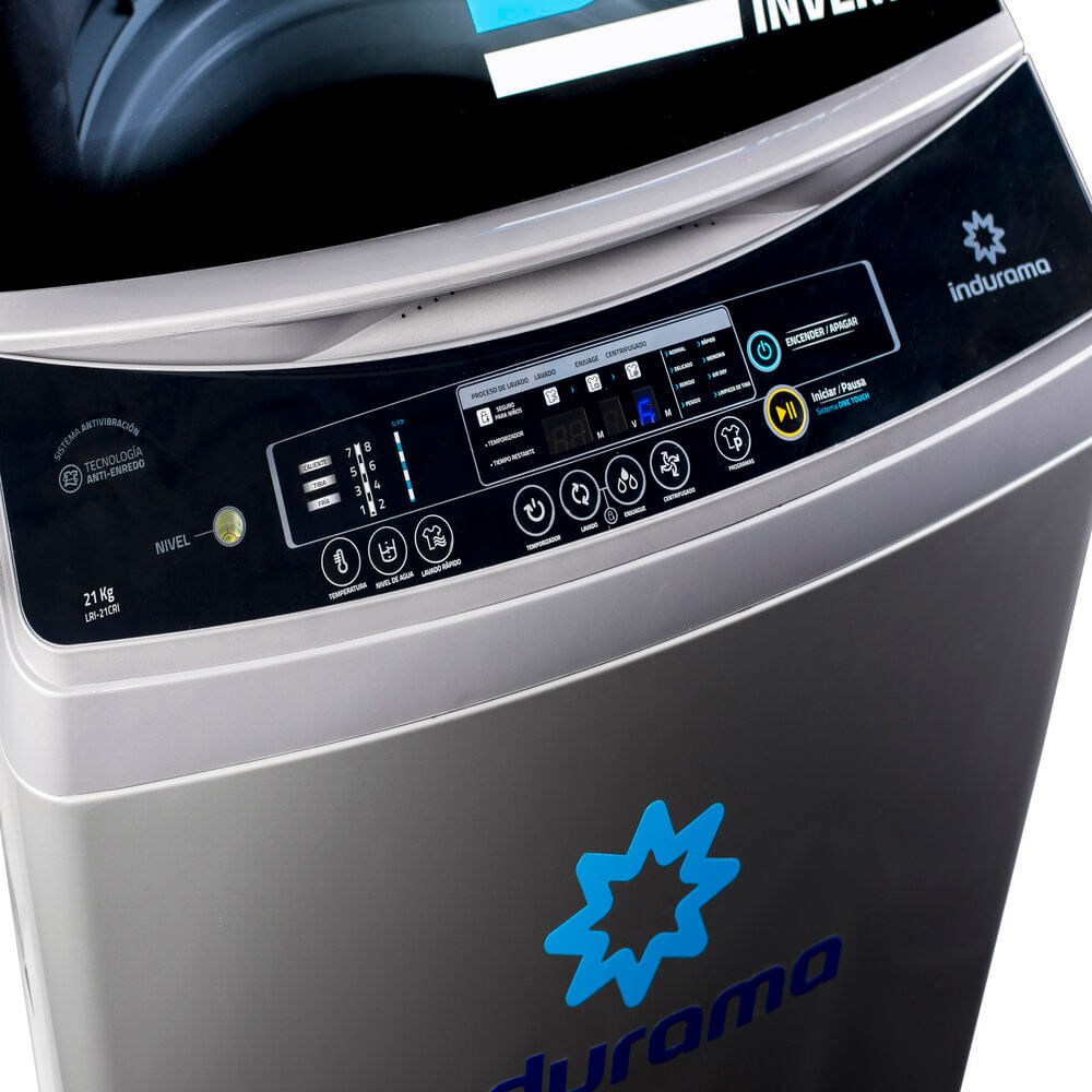 Lavadora Indurama 19kg Gris Oscuro Lri-19cri | plazaVea - Supermercado