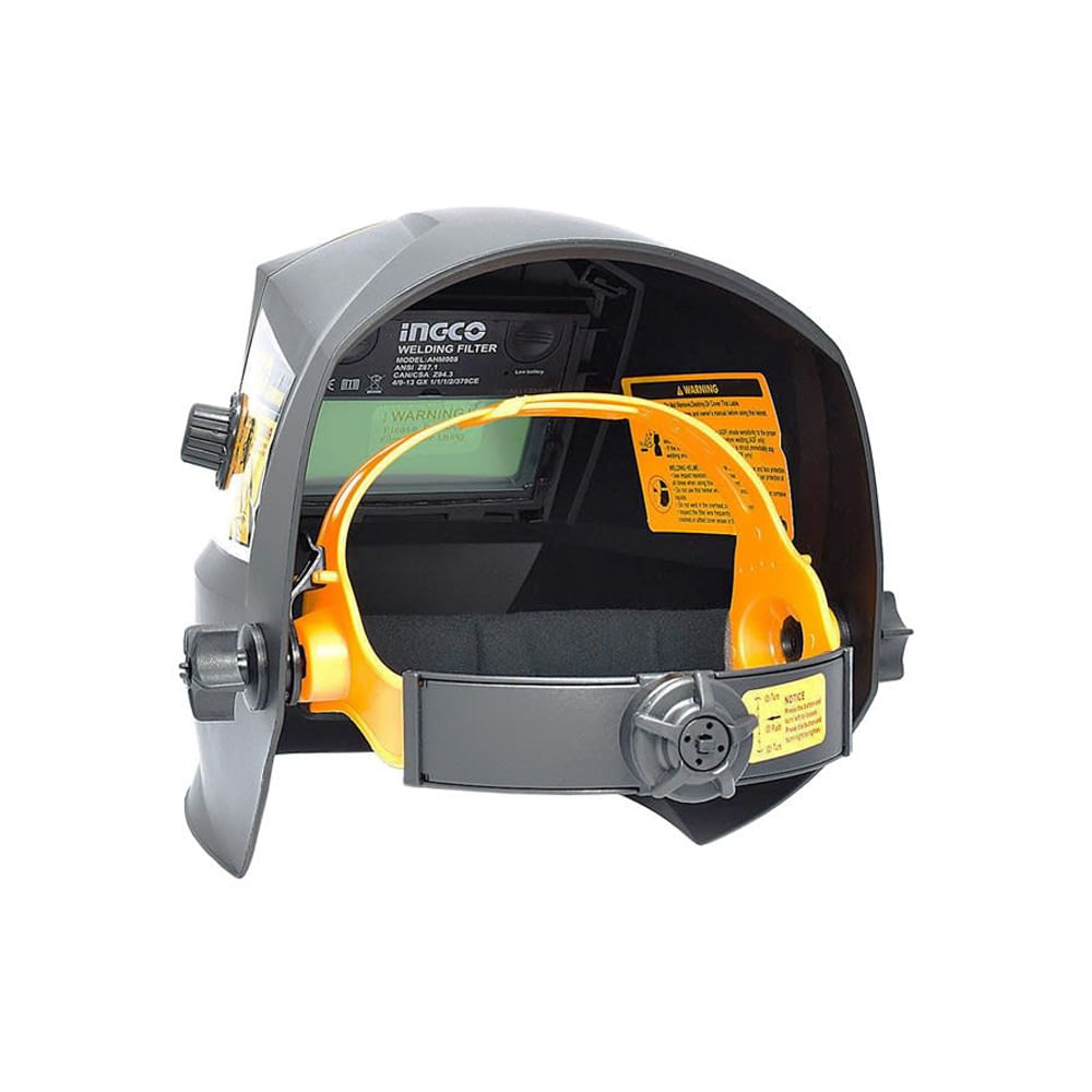 Careta Electrónica para Soldar Fotosensible DIN16 Ingco AHM008 ...