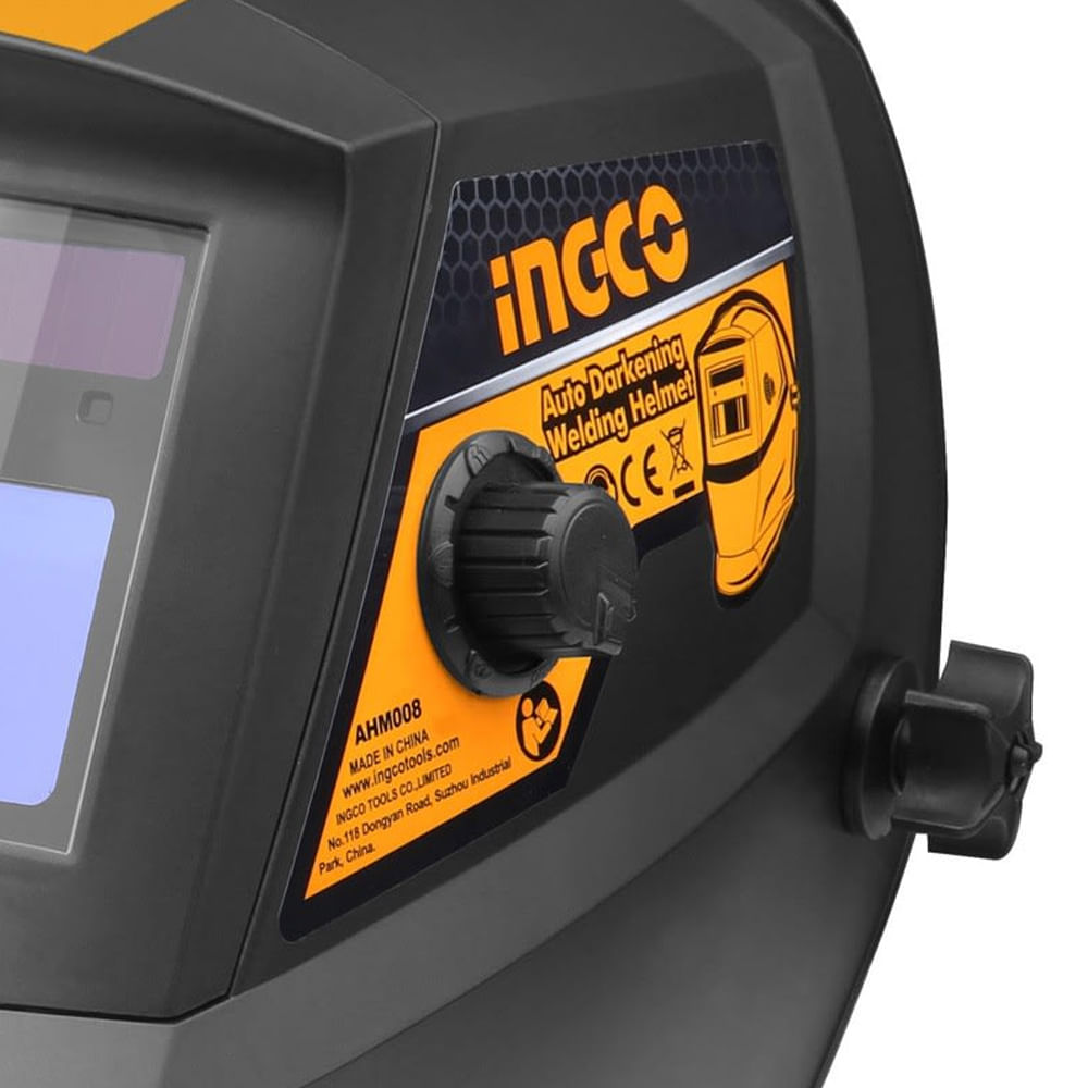 Careta Electrónica para Soldar Fotosensible DIN16 Ingco AHM008 ...