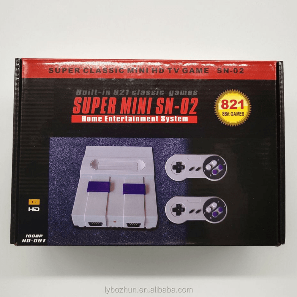 Consola Super Mini Nintendo Retro con 821 Juegos Clásicos Incluidos de ...