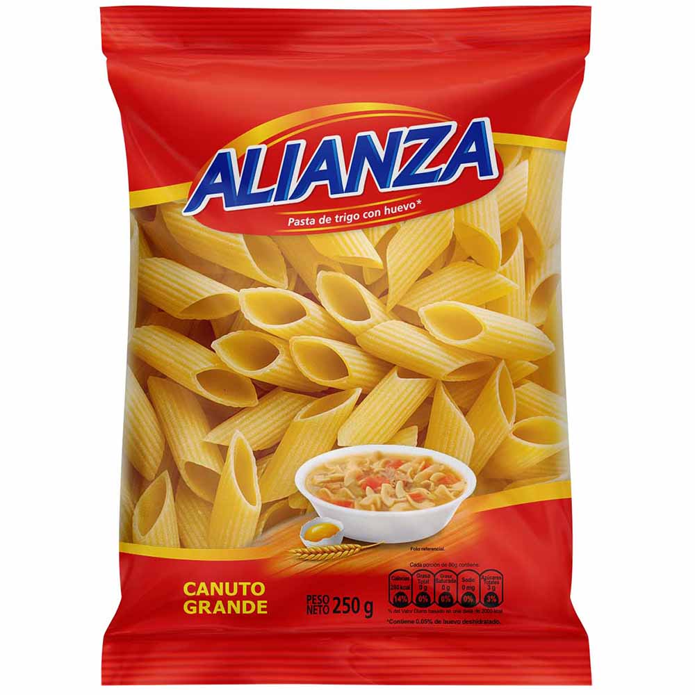 Fideos Canuto ALIANZA Al Huevo Bolsa 250g | plazaVea) - Supermercado
