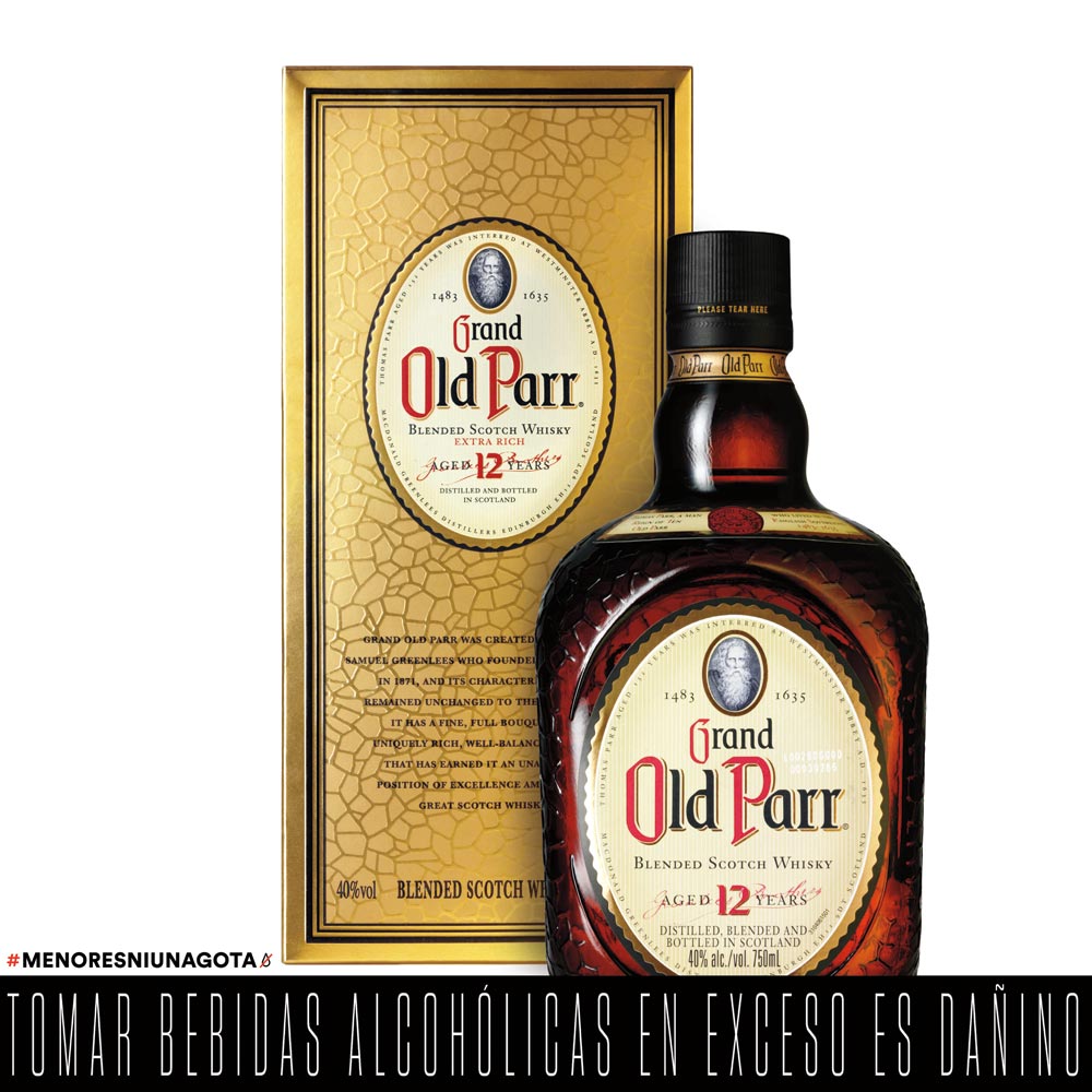 Whisky OLD PARR 12 Años Botella 750ml | plazaVea - plazaVea
