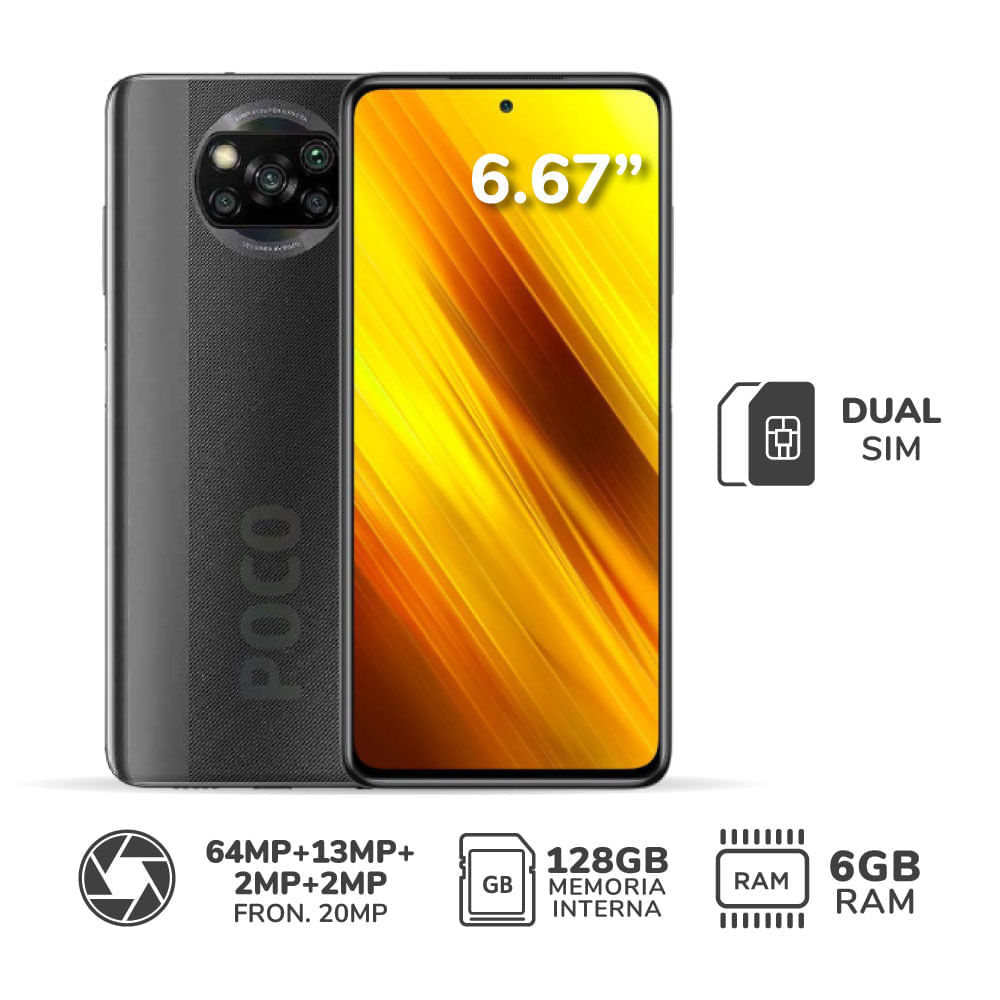 Compara: Poco X3 NFC 6+64GB Shadow