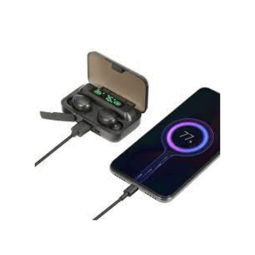 Audífono Bluetooth F9 Pro Negro - 3000mAh Resistente al Agua | plazaVea ...