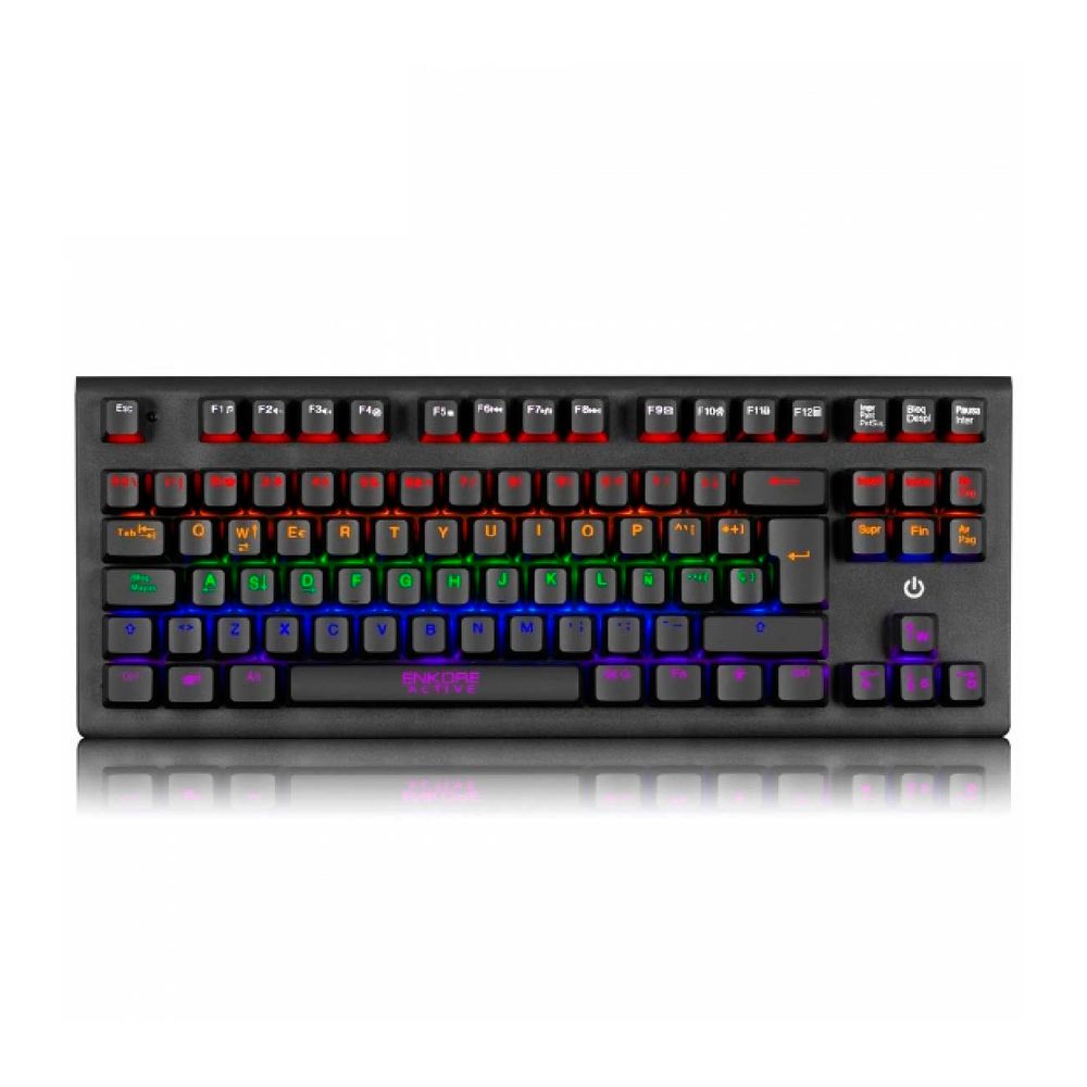 Teclado gamer mecánico usb enkore active enk1000 rainbow | plazaVea ...