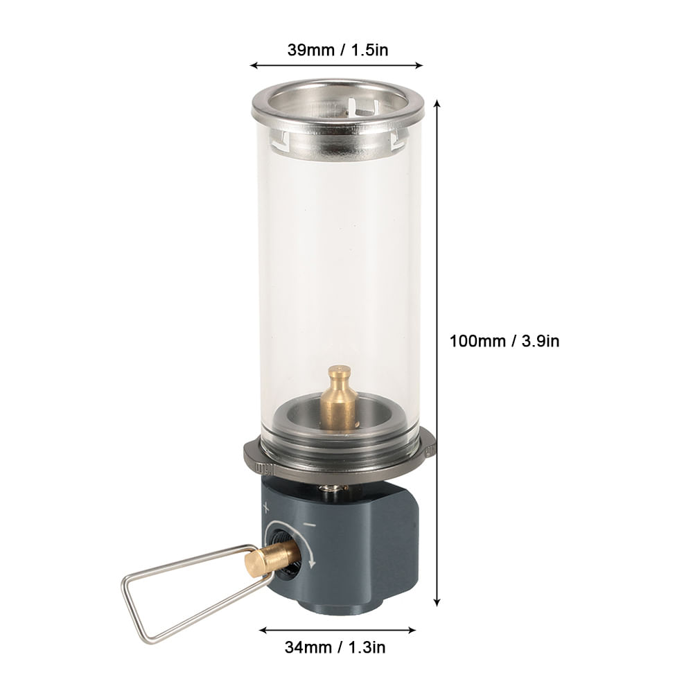 Linterna de luz de gas butano con luz de lámpara con cabezal de BRS ...