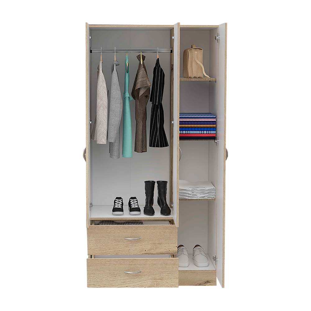 Ropero Asti 3 puertas 2 cajones Nature | plazaVea - Supermercado