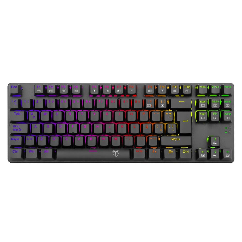 Teclado Mecánico T-Dagger T-TGK315-BL BORA RGB, Negro Blue switch ...