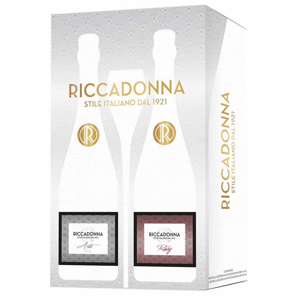 Pack Espumante RICCADONNA Asti Botella 750ml + Ruby Botella 750ml ...