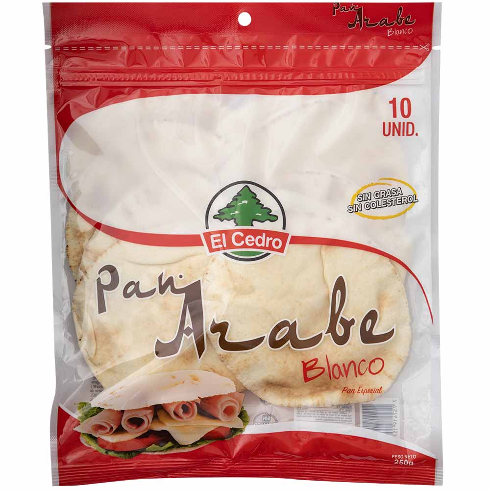 Pan Árabe Blanco EL CEDRO Bolsa 10un | plazaVea - Supermercado