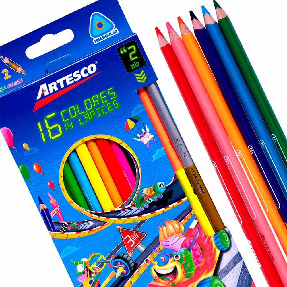 Colores ARTESCO Super Intensos Caja 15un + Tajador | plazaVea - plazaVea