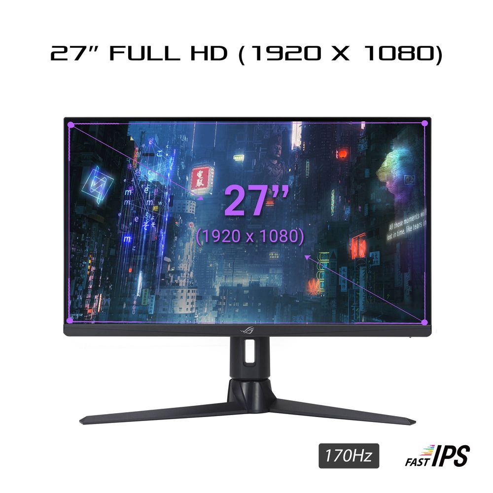Asus Republic of Gamers Strix 27 "HDR10 170 Hz Monitor de juegos ...