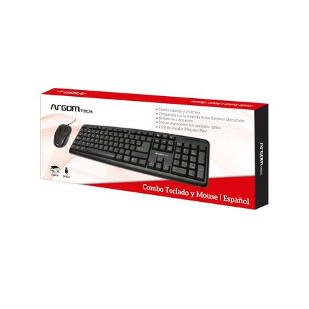 Kit Argom Tech ARG-KB-7418 Teclado + Mouse | plazaVea - Supermercado