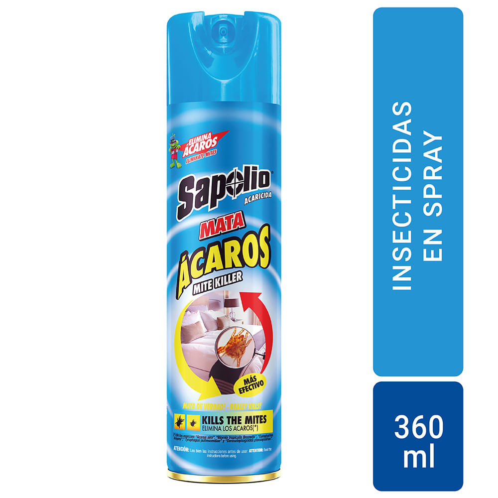 Insecticida en spray SAPOLIO Mata acaros Botella 360Ml | plazaVea ...