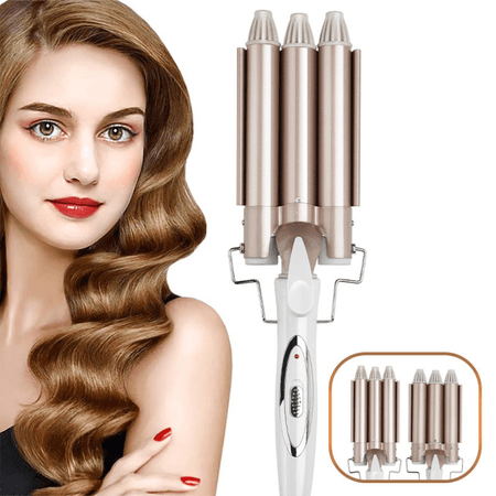 Rizadora Profesional Ondulador Marca Rozia 3 Barriles para Cabello ...