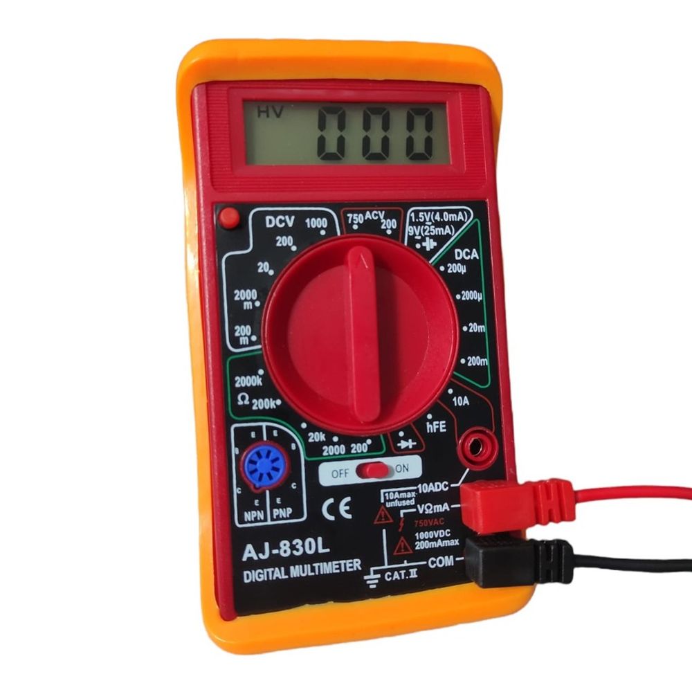Multímetro Digital de Bolsillo Luz Led Amperímetro Voltímetro AC-DC ...