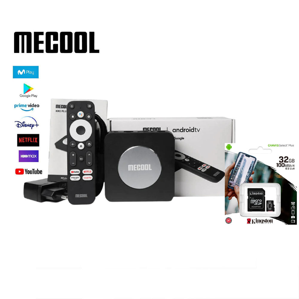 TV Box Mecool KM2 Plus con Android 11 + Memoria 32GB Kingston ...