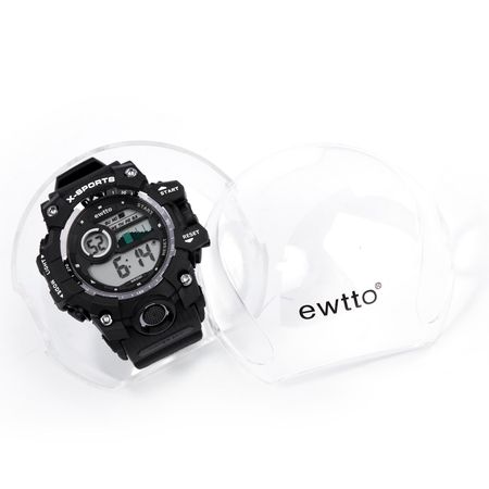 Reloj Ewtto ET-K6327 Digital Color Negro con Plata | plazaVea - plazaVea