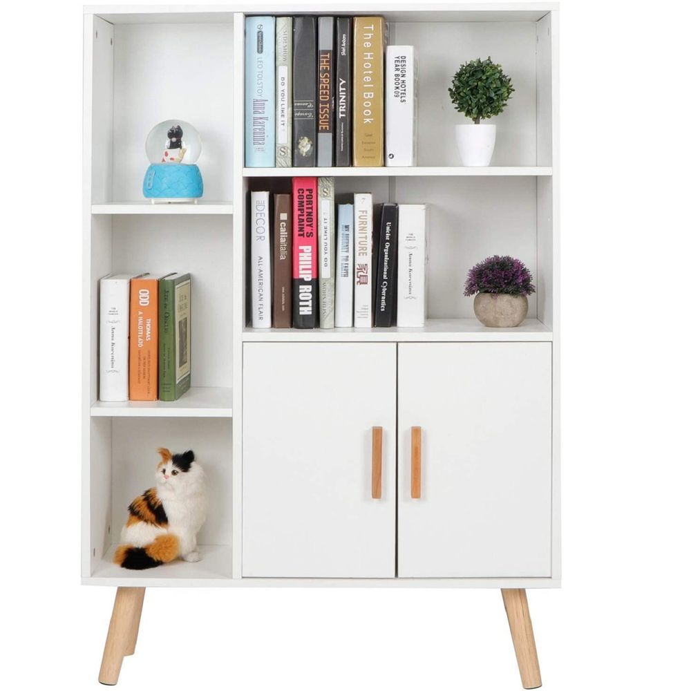 Mueble Librero Bonno Ethan Blanco | plazaVea - plazaVea