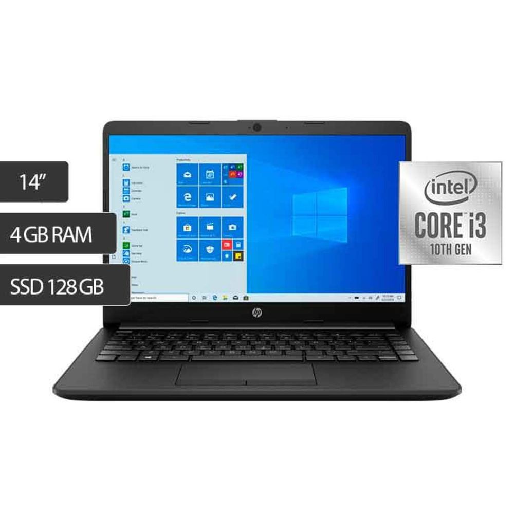 Notebook HP 14-cf2513la 14'' Intel Core i3 10ma generación 4GB 128GB ...