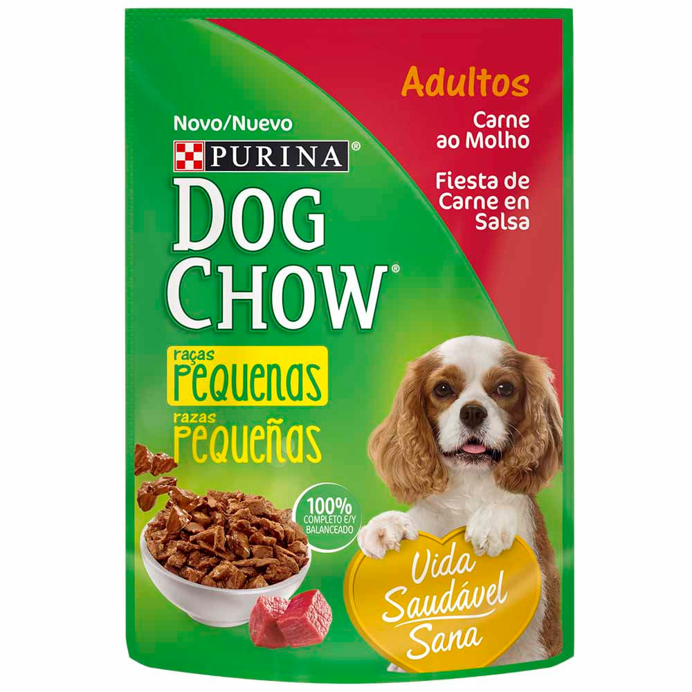 Comida para Perros DOG CHOW Adultos Razas Pequeñas Festival de Carne en ...