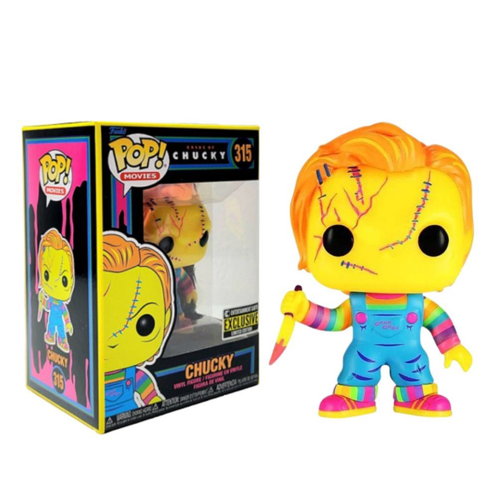 Funko Pop Terror Chucky Black Light Entertainment Earth Exclusive ...