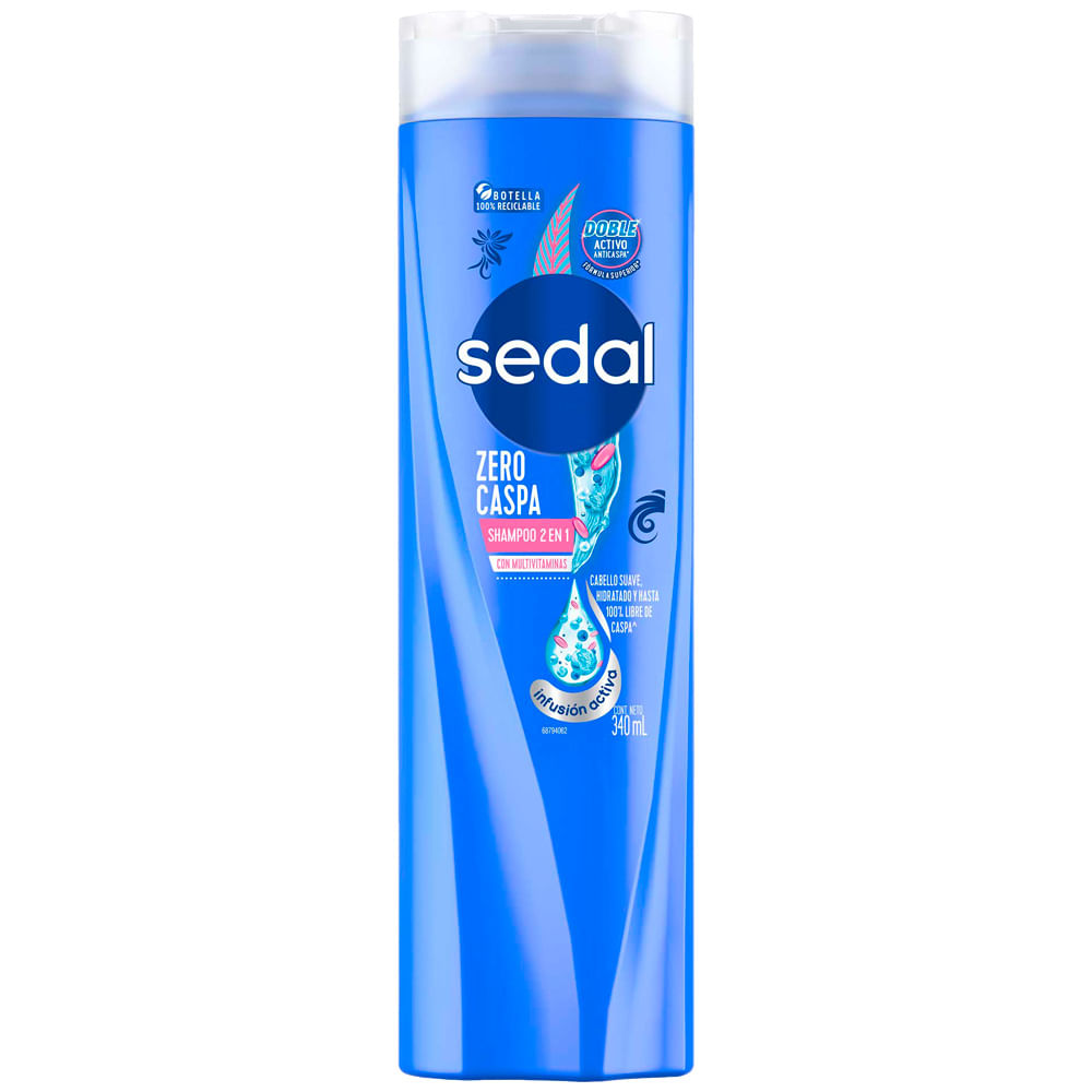 Shampoo SEDAL Zero Caspa 2 en 1 Frasco 340ml | plazaVea - Supermercado