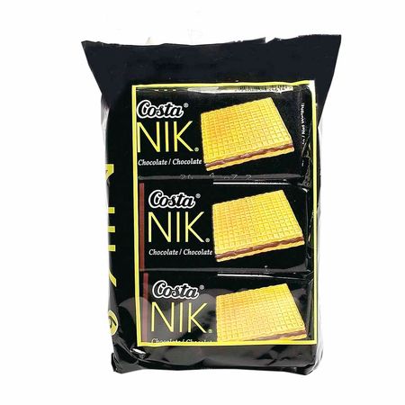 Wafer Cuadrado NIK Relleno con Crema Sabor a Chocolate Paquete 6un ...