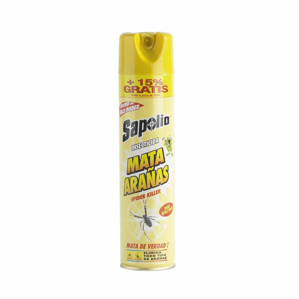 Insecticida Aerosol SAPOLIO Mata Arañas Frasco 360ml - Supermercado