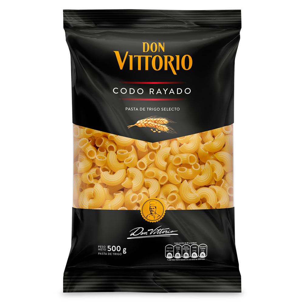 Fideos DON VITTORIO Codo Rayado Bolsa 500g | plazaVea - Makro