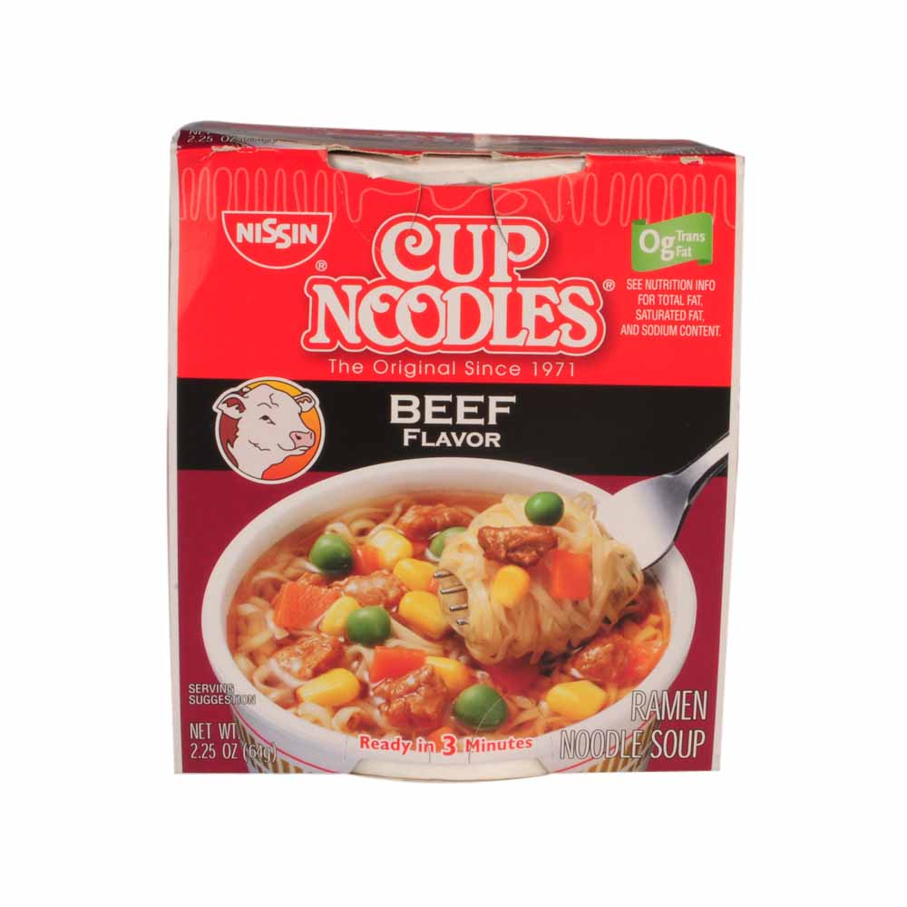 Sopa Instantánea CUP NOODLES Con fideos sabor a carne Vaso 64Gr ... Sopa Instantánea CUP NOODLES Con fideos sabor a carne Vaso 64Gr ...
