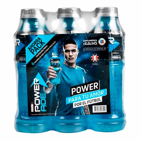 Bebida Rehidratante POWERADE Mora Azul Botella 500ml Paquete 6un ...