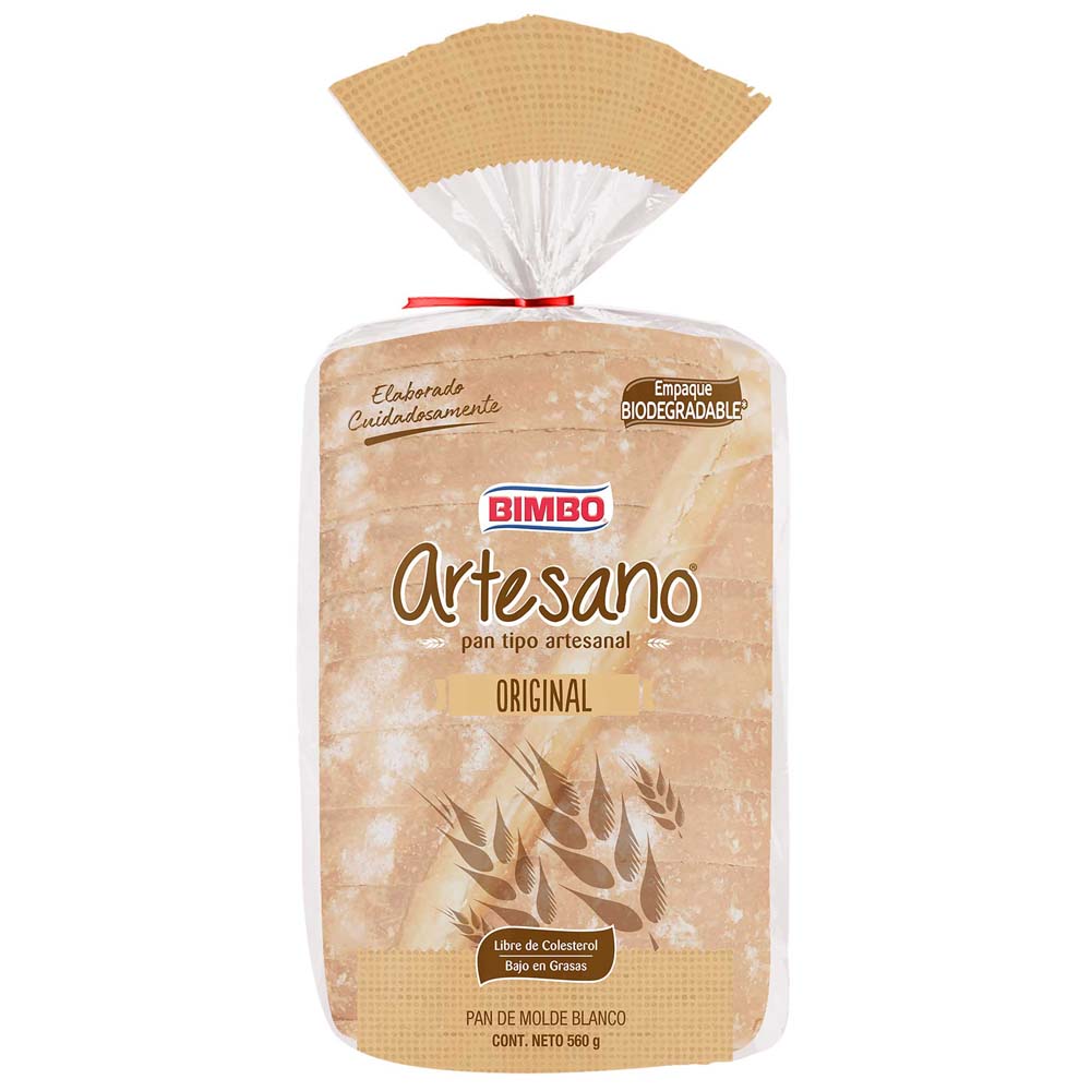 Pan Artesano Blanco BIMBO Bolsa 560g | plazaVea - Supermercado