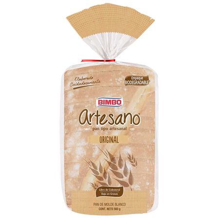 Pan Artesano Blanco BIMBO Bolsa 560g | plazaVea - Supermercado