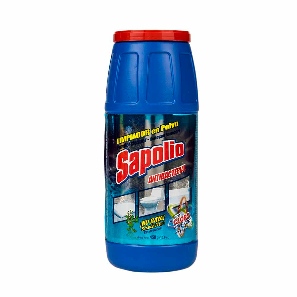 Limpiador en Polvo SAPOLIO Pulidor Antibacterial Frasco 450g - Supermercado