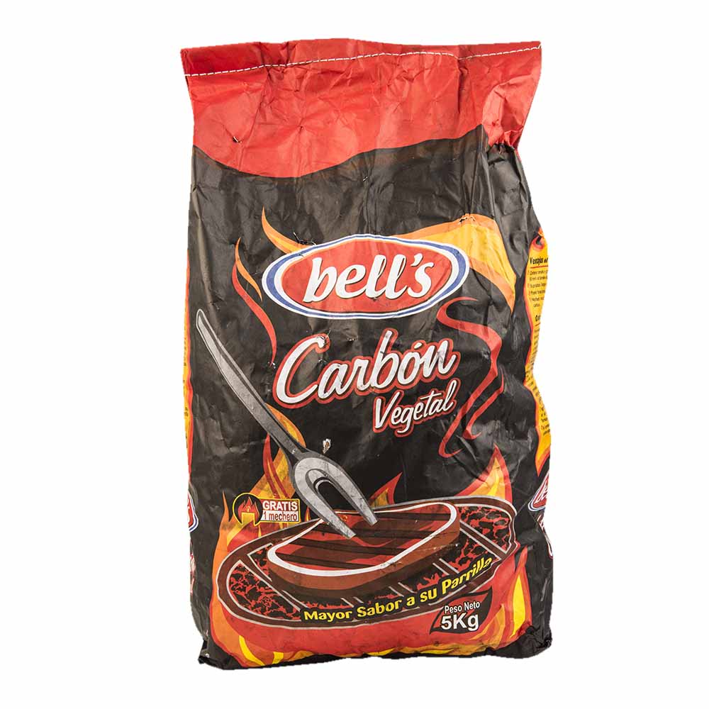 Parrillas Y Complementos Bells Carbón Vegetal Bolsa 5kg Plazavea Food