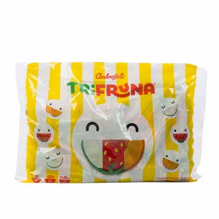 Caramelos Masticables AMBROSOLI Trifruna Manzana Fresa y Durazno Bolsa ...
