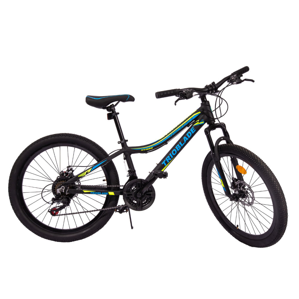 Bicicleta Trioblade by Monarette Aro 24 Negro/Azul/Amarillo | plazaVea ...