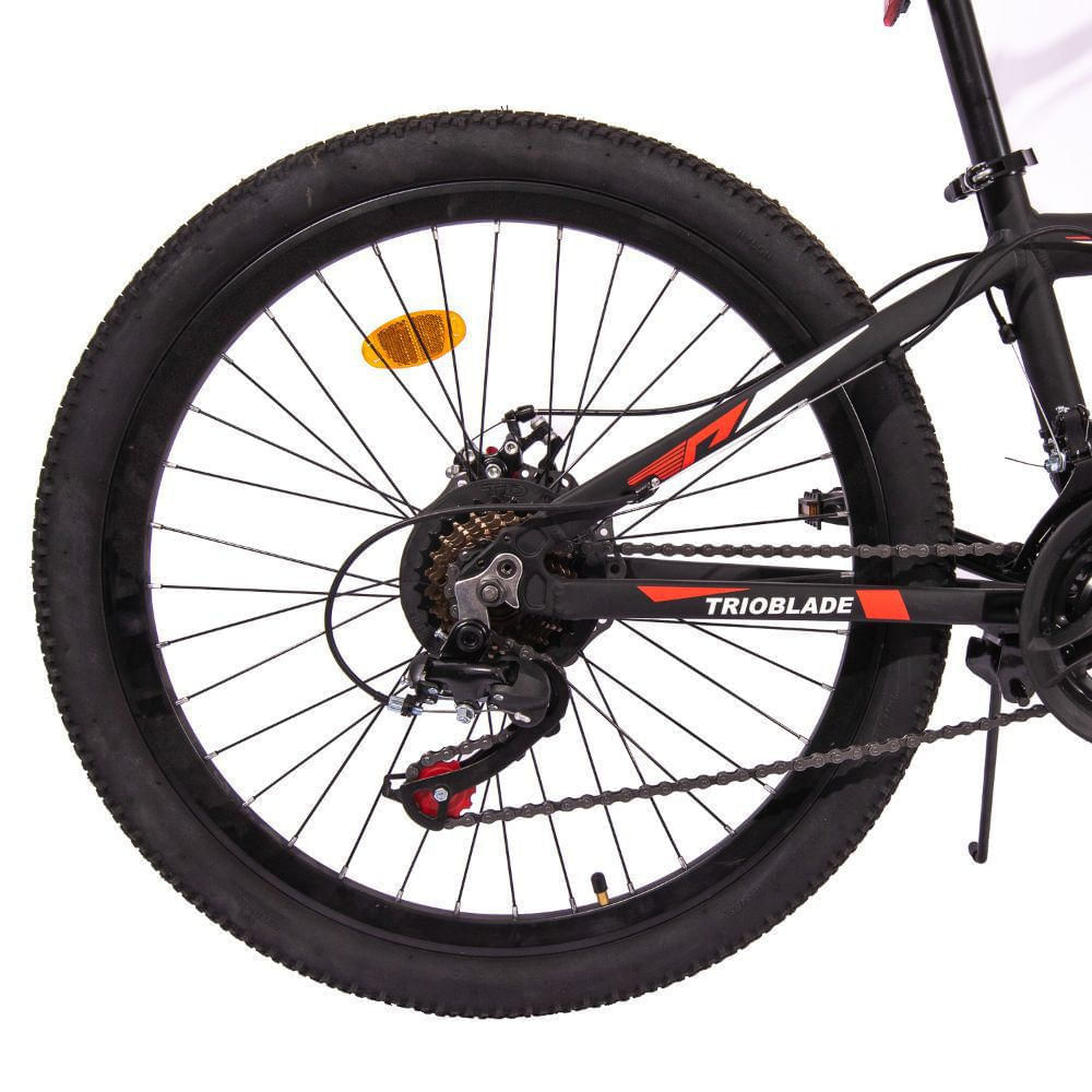 Bicicleta Trioblade by Monarette Aro 24 Negro/Rojo | plazaVea - plazaVea