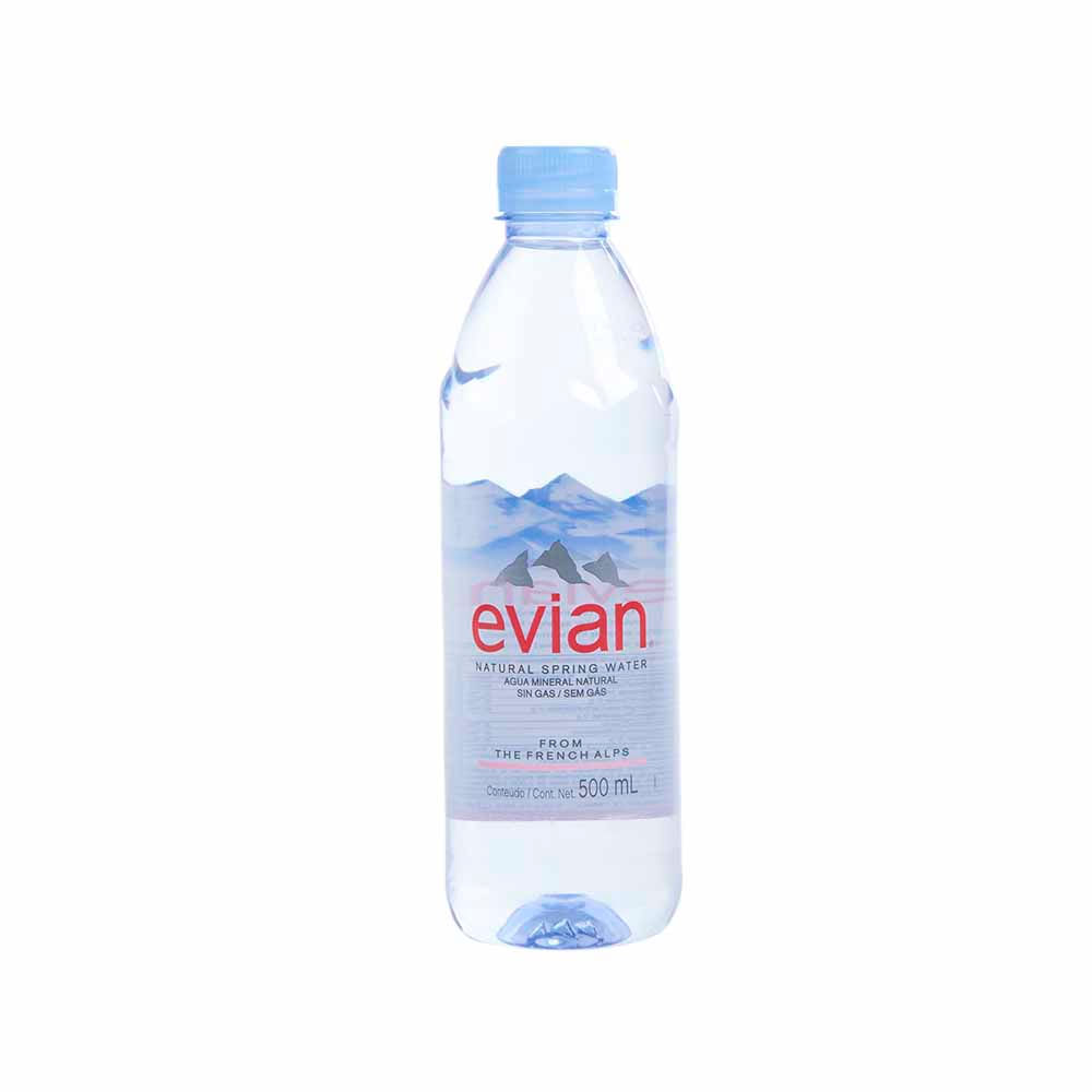 Agua Mineral EVIAN sin Gas Botella 500ml - Supermercado