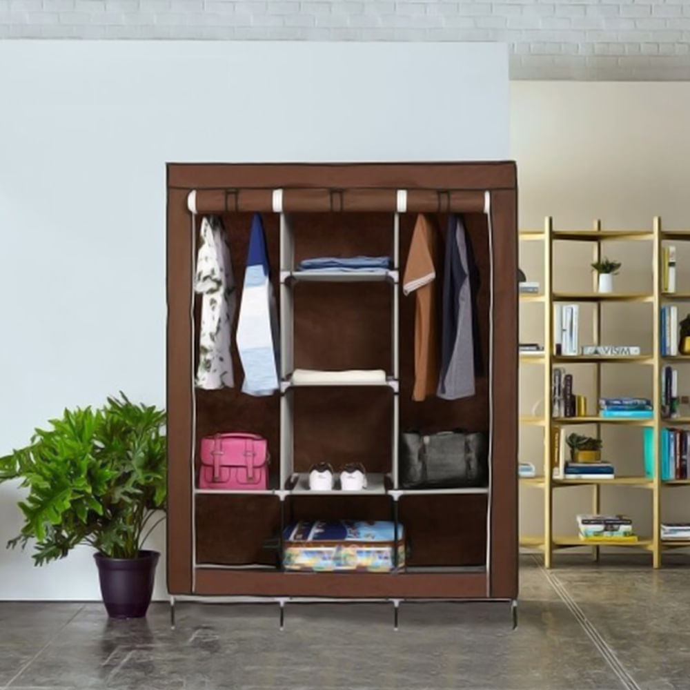 Ropero Armable de 3 Cuerpos Azul | plazaVea - plazaVea