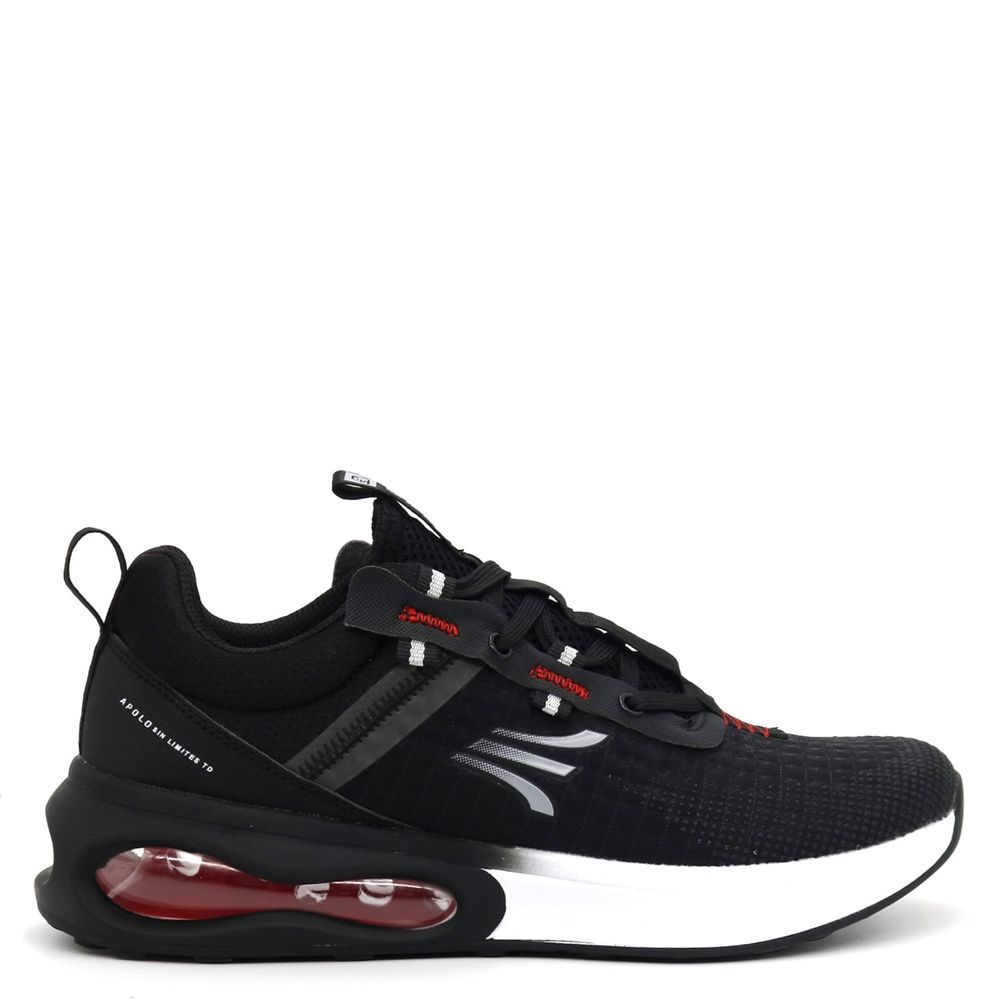 Zapatilla Apolo Running Hombre AH22-15 Negro Rojo | plazaVea - plazaVea