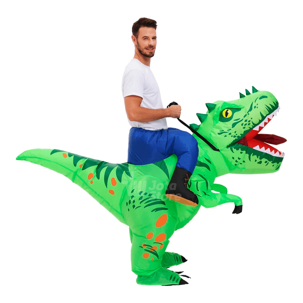 Disfraz Inflable Dinosaurio Montable Verde Adulto Halloween | plazaVea ...