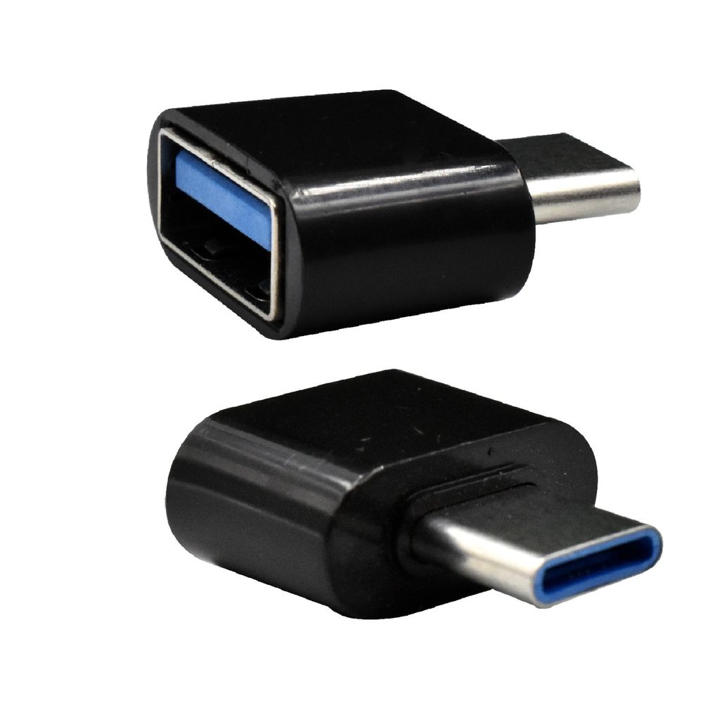 Adaptador OTG Tipo C Negro + Adaptador Micro USB | plazaVea - plazaVea