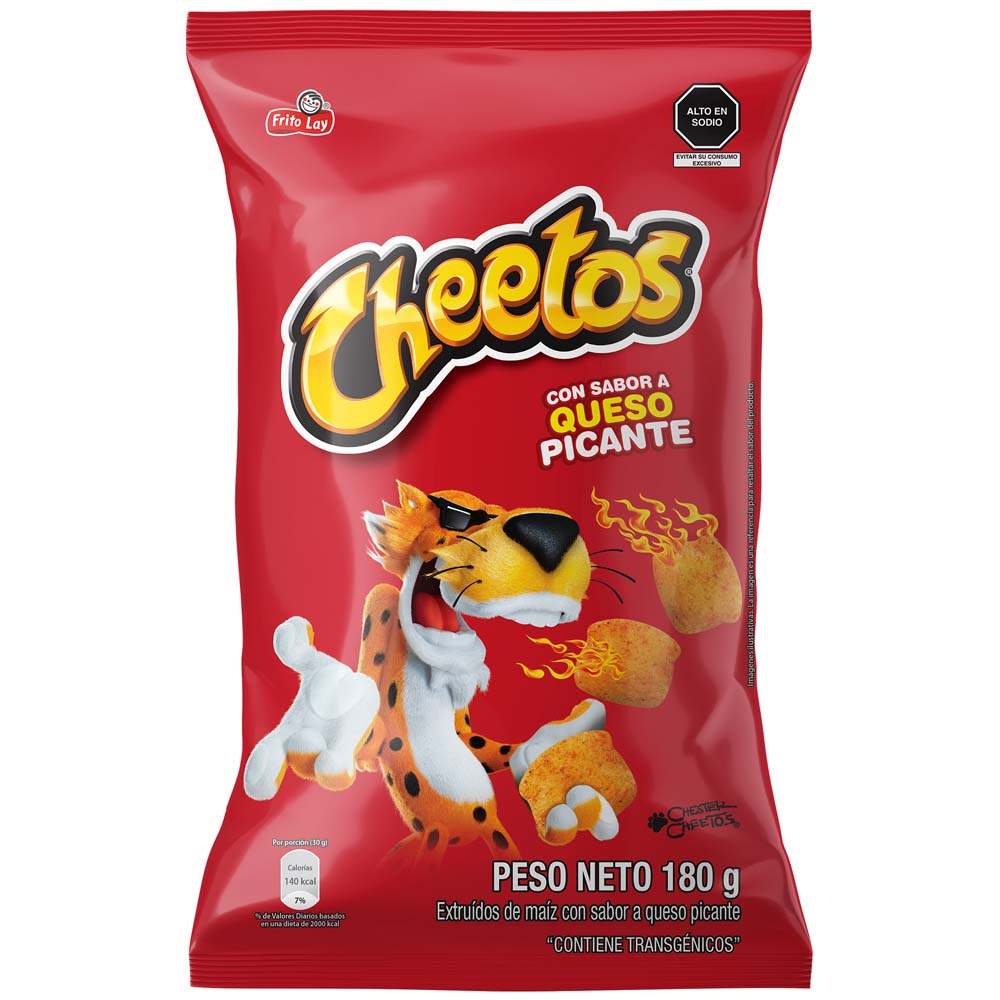 Piqueos CHEETOS Queso Picante Bolsa 180g | plazaVea - Supermercado