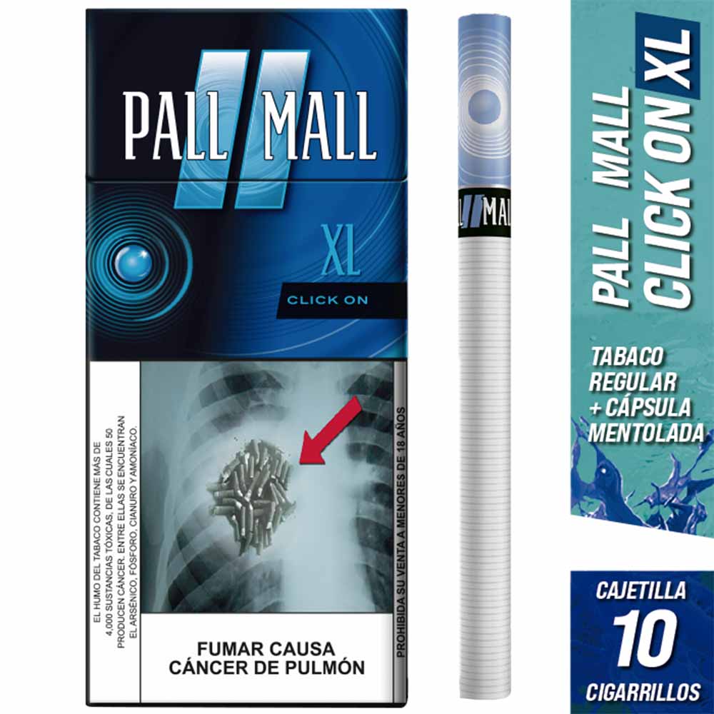 Cigarro PALL MALL Click On Blue Caja 10un | plazaVea - Supermercado