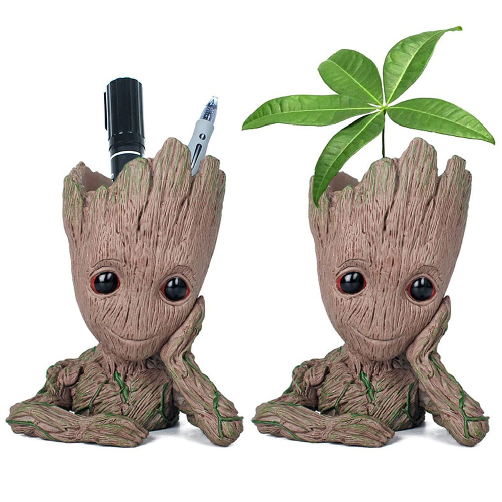 Maceta decorativa Baby Groot Marvel 14cm Pensativo | plazaVea - plazaVea